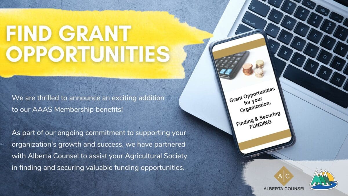 GRANTS & FUNDING - Alberta Association of Agricultural Societies